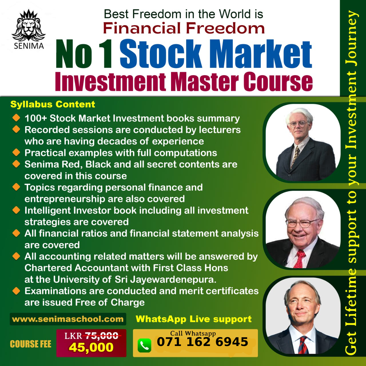 Stock Market Investing Course In Sinhala | CSE | Life Time Support